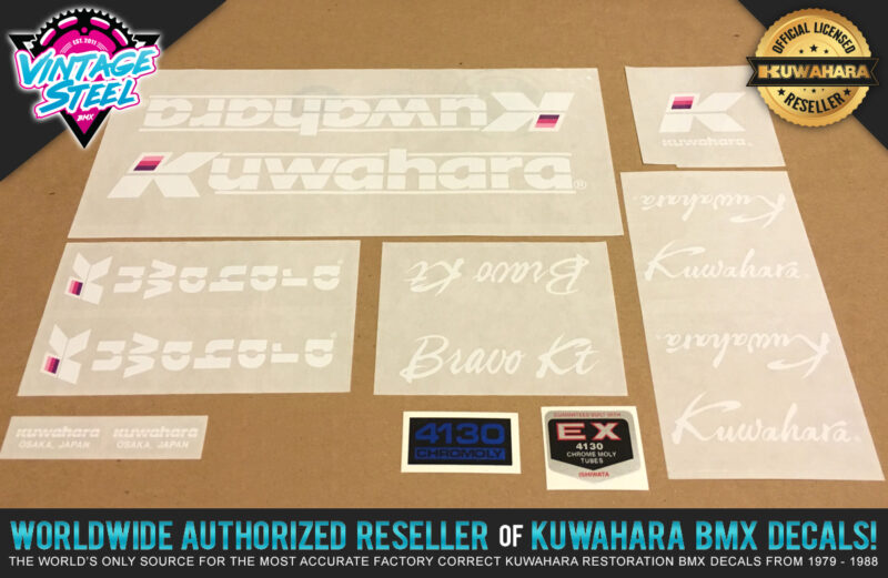 Kuwahara BRAVO KT BMX Decal Set (1986) - Vintage Steel