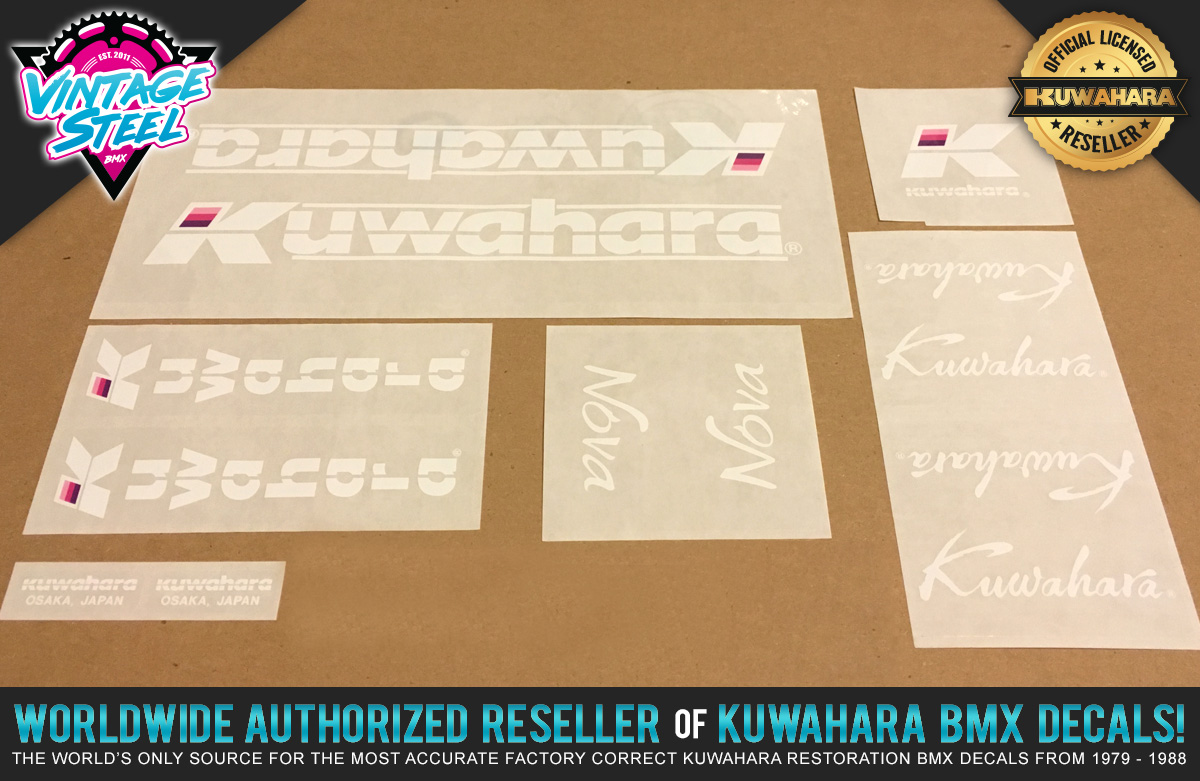Kuwahara Super NOVA Decal Set (1985 - 1986) - Vintage Steel