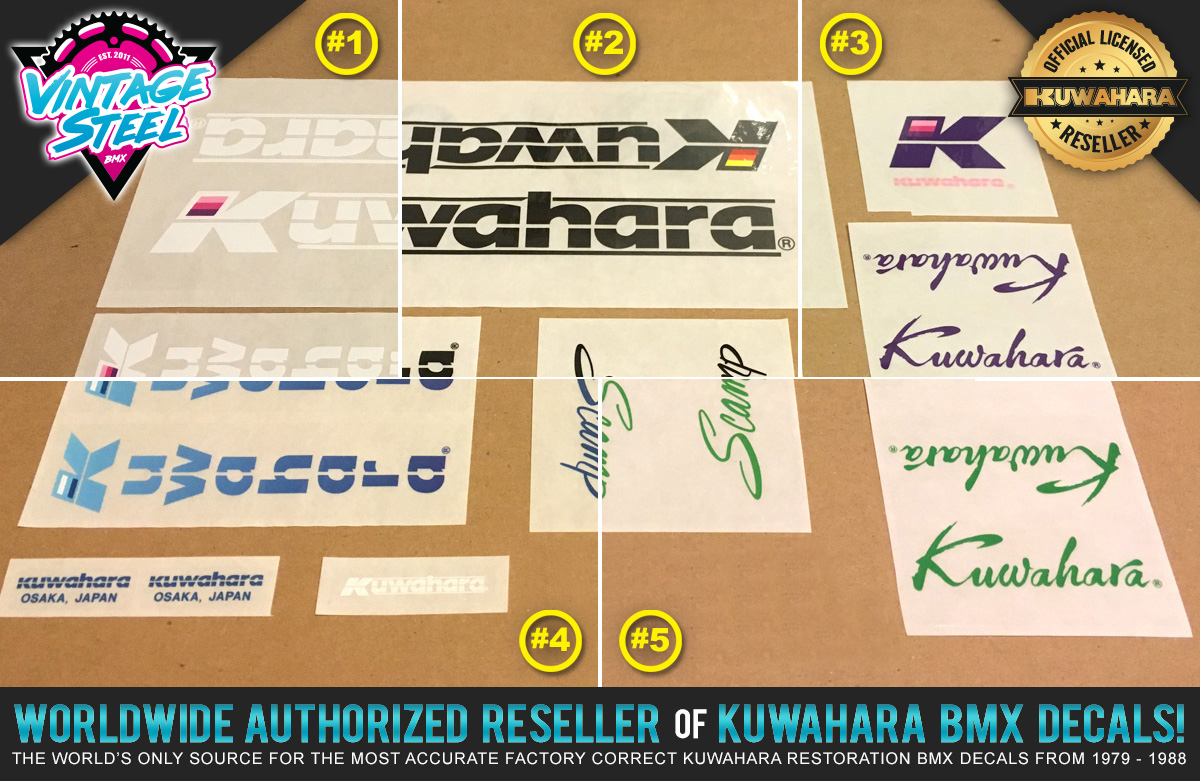 Kuwahara SCAMP Decal Set (1985 - 1986) - Vintage Steel