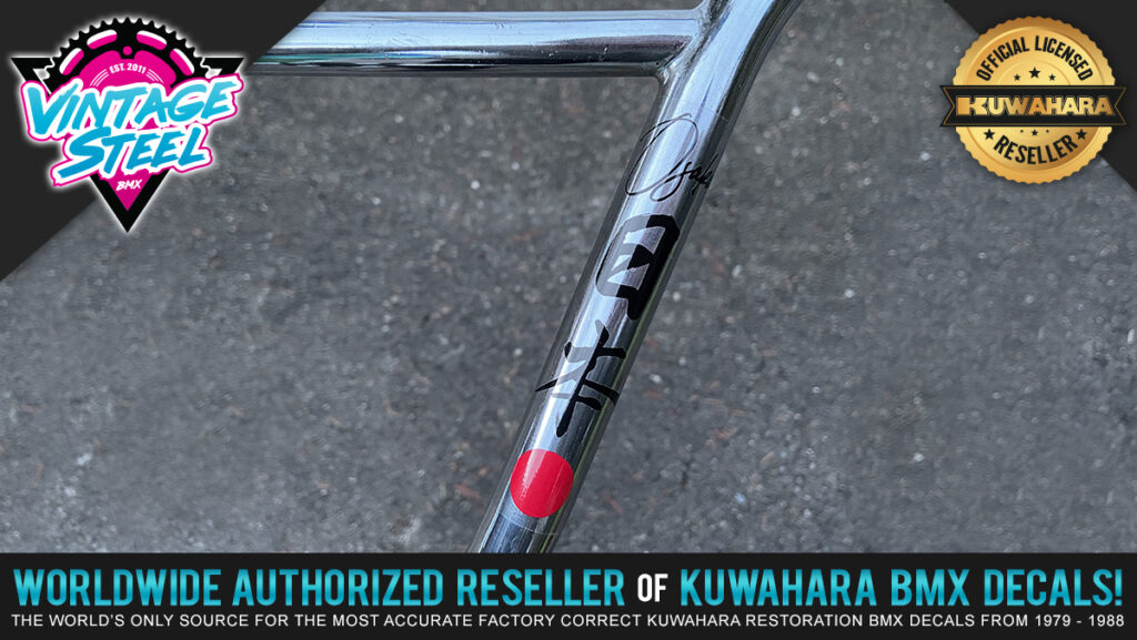 Kuwahara OSAKA JAPAN BMX Decal Sticker (1 Pair) - Vintage Steel