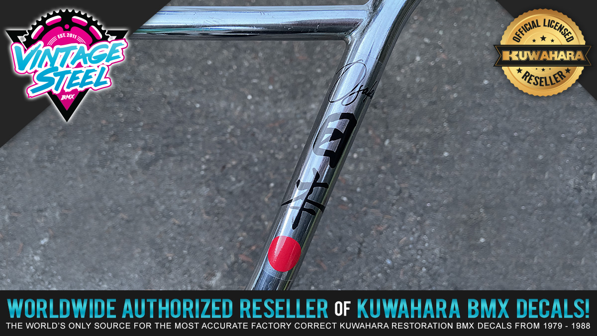 Kuwahara OSAKA JAPAN BMX Decal Sticker (1 Pair) - Vintage Steel