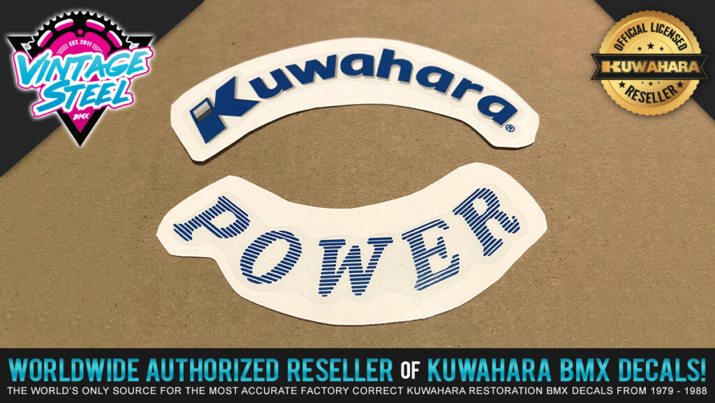 Kuwahara "POWER" BMX Decal Sticker (All Colors) - Vintage Steel