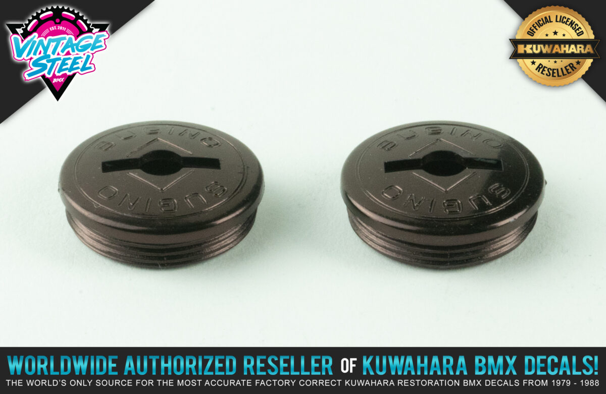 Sugino BMX Crank Caps (Pair) - All Colors - Vintage Steel