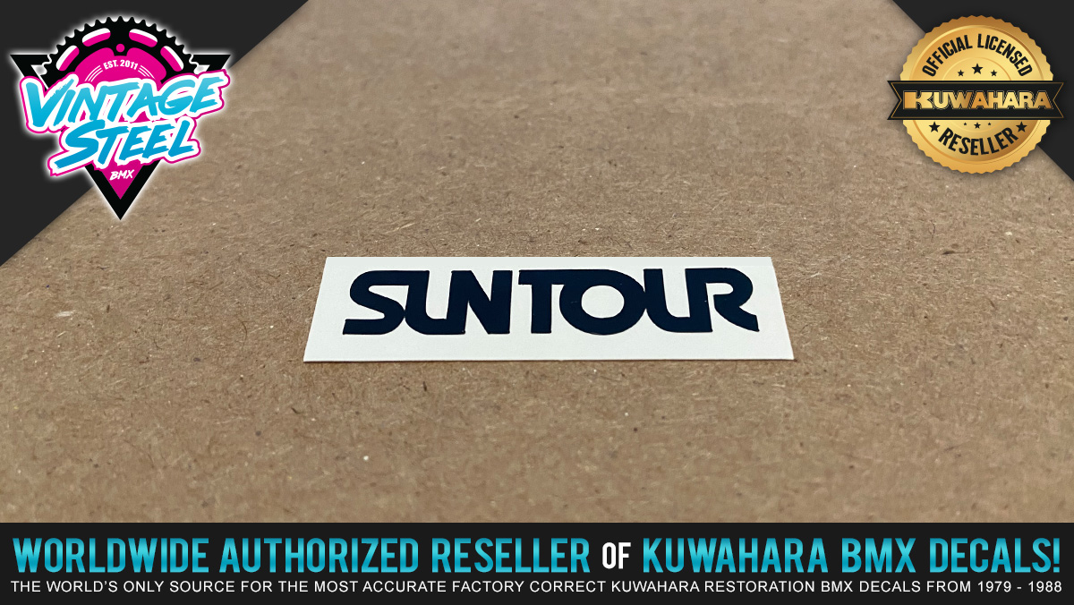 Suntour Forklifter Stem Decals - Black - Vintage Steel