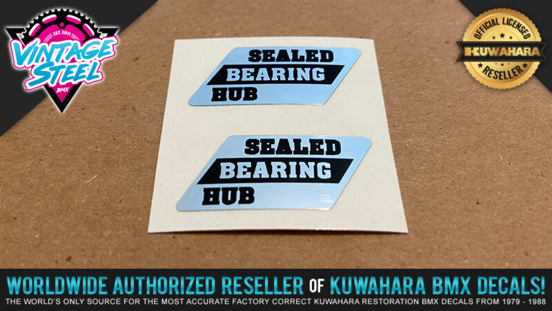 Suntour Sealed Bearing Hub Decals - Silver - Vintage Steel