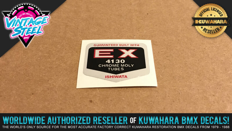 Ishiwata EX 4130 Decal - Vintage Steel