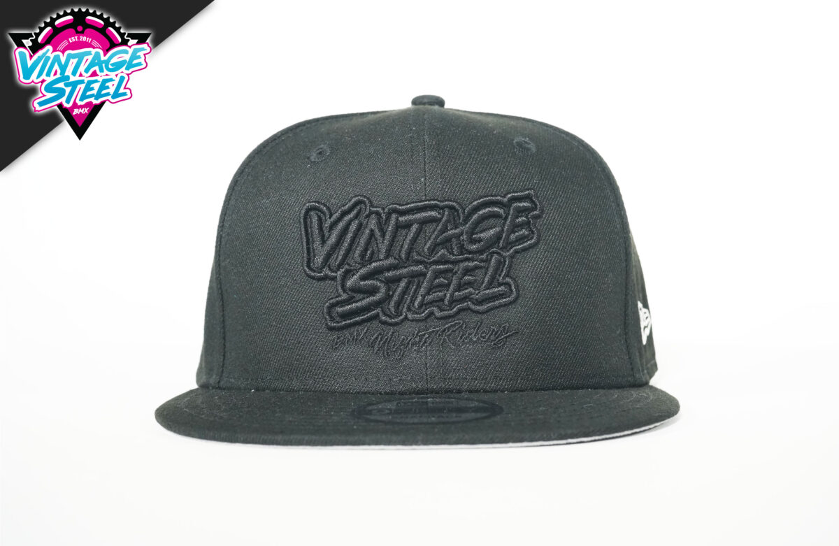 Vintage Steel New Era 9Fifty Hat - All Black - Vintage Steel