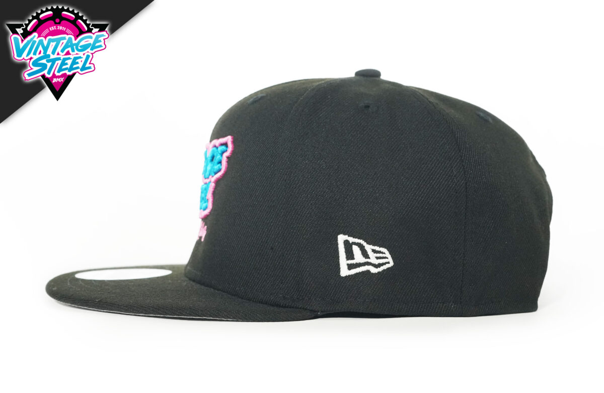 Vintage Steel New Era 9Fifty Hat - Classic Neon Black - Vintage Steel