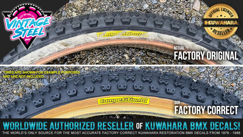 Mitsuboshi Tioga Competition 3 Tire Decal Sticker Old School BMX