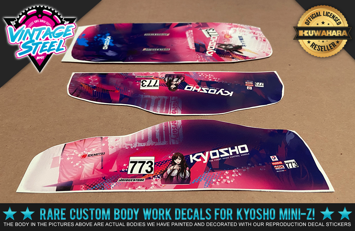 Kyosho Mini-Z 2014 Toyota 86 "JKB86" Autoscale Decal Set - Vintage Steel