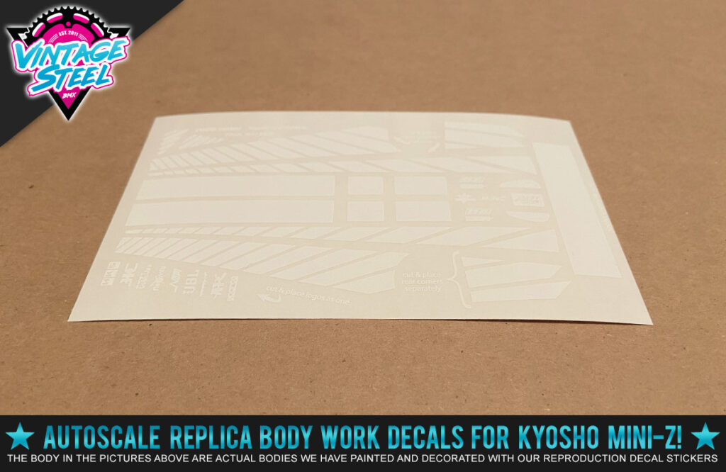 Kyosho Mini-Z Nissan Skyline "Fast & Furious" GT-R R34 Decal Set ...