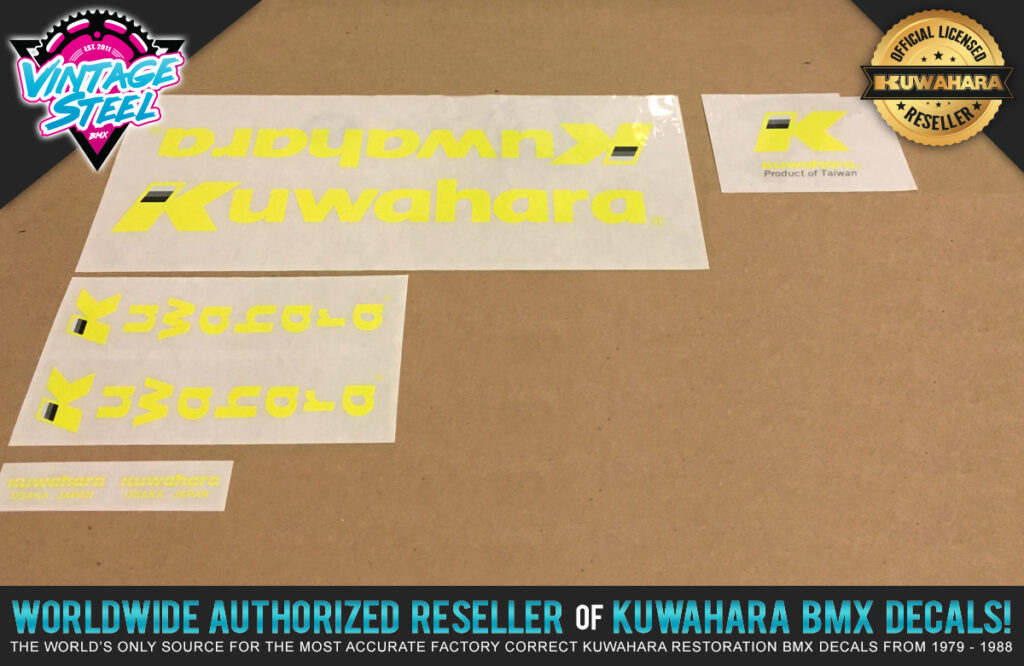 Kuwahara APOLLO Decal Set (Late 1984-1986) - Vintage Steel